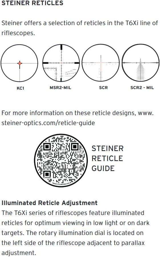 Steiner Riflescope T6Xi, First Focal Plane, Made in Colorado USA ...